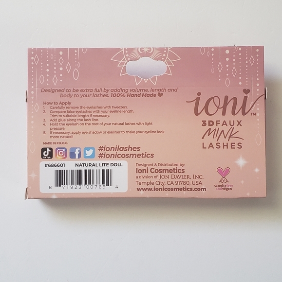 IONI | Makeup | 45 Ioni Faux Mink Lashes Natural Lite Doll | Poshmark